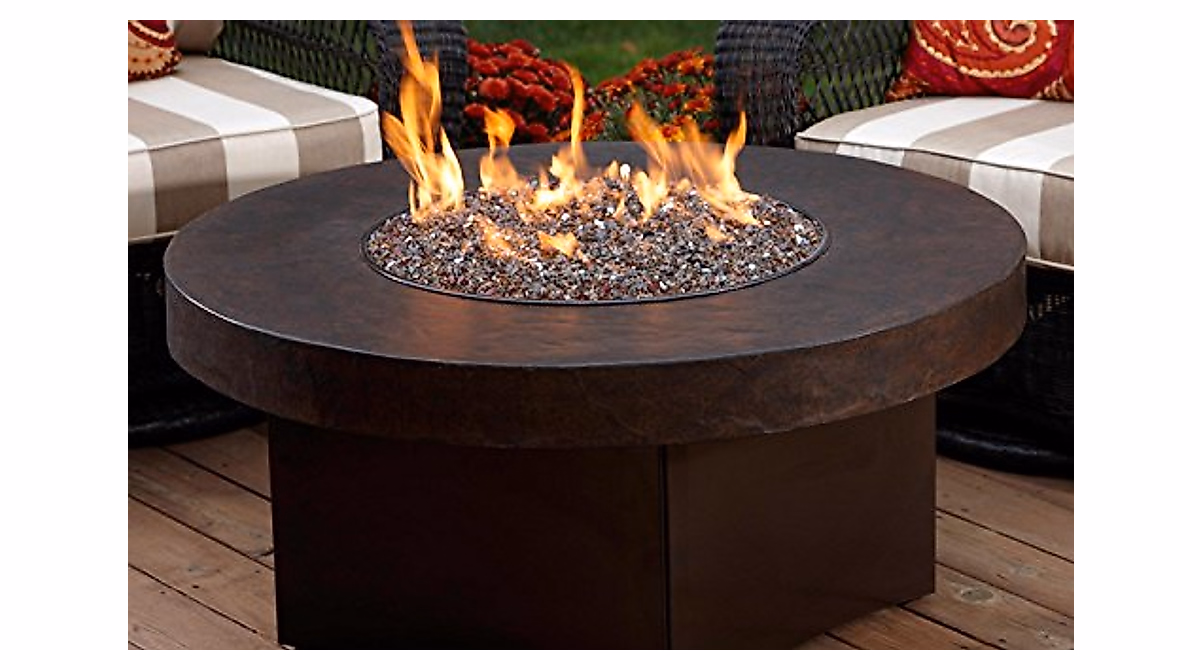 Midwest Hearth Whistle Free Gas Flex Line for Fire Pit and Fireplace - Black Coated Stainless ...