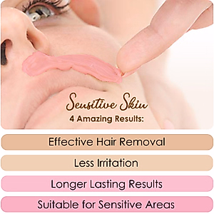 Large 1.2 lb Wax Beads for Facial, Bikini, Brazilian, Legs - Painless Coarse and Fine Hair Removal for Sensitive Skin and Whole Body. DELEXI