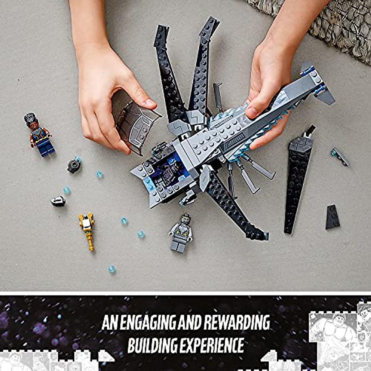 LEGO® Super Heroes Marvel Black Panther Dragon Flyer 76186 Building Kit Toy; Create The Final Battle Scene from Avengers: Endgame