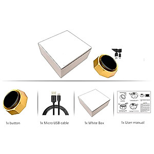 RIBOSY USB Sound Button - Make Your Own Button by Uploading Audio Files - Support 100+ Recordings - Top Recordable Quality Playback (USB Cable Included)