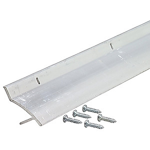 NuImage Awnings 48425 Series 2500 Aluminum Door Canopy with Support Arms, 48 inches Wide, White & M-D Building Products 6247 36-Inch Aluminum Drip Cap