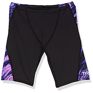 TYR Men's Standard Cadence Blade Splice Swimsuit Jammer, Purple, 26