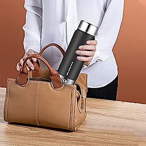 Vacuum Travel Electric Kettle, Portable Mini Heating Cup, Long-lasting thermal Mug, Double Layer Stainless Steel Thermos, 110V/300W 300ml Insulated Mug, One-key Start, Auto Power Off, Easy to Clean