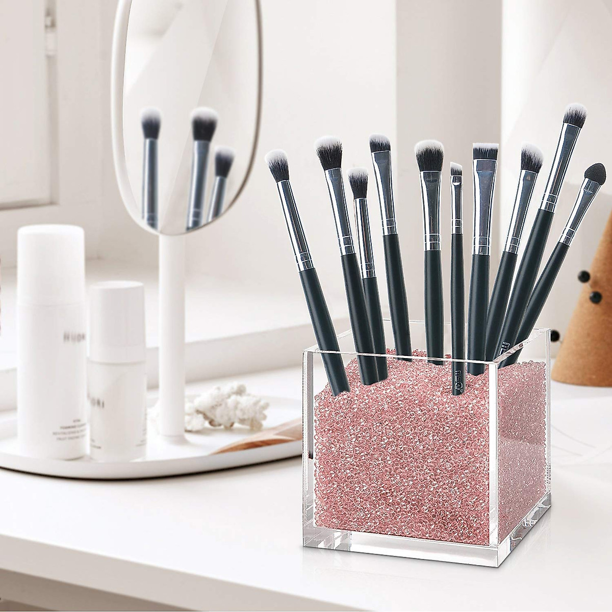MSQ Eyeshadow Brushes Set 20pcs Makeup Eye Brushes Eyeshadow Blending Brush Eyebrow Eyeliner Lip Brush Beauty Brushes-Black