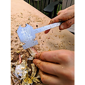 THE SHELLER- The flat, Stainless Steel, mallet/picker/bottle opener : the seafood Multi-tool