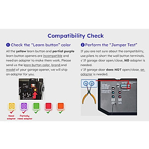 AGSHOME Smart Wi-Fi Garage Door Opener Remote, APP Control, Compatible with Alexa, Google Assistant, No Hub Needed with Smartphone Control