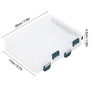 Fishing Tackle Box, Double Layer Portable Portable Fishing Accessory Storage Box Fishing Case Tools