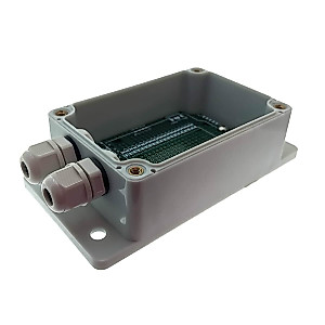 qBox Pi Pico DIY IOT Enclosure Kit, IOT Enclosure for Pi Pico Dev. Board, Waterproof IP65 Enclosure with Glands, Pi Pico prototyping PCB and connectors Set