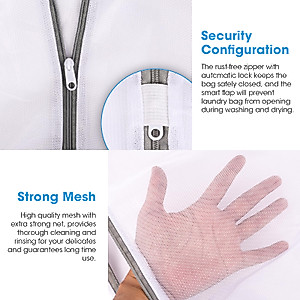 CXYARY 10PCS Mesh Laundry Bags for Delicates, 4 Sizes Laundry Bag Mesh Wash Bags With Premium Zipper, Durable Lingerie Wash Bag, Travel Laundry Bag (3 Large, 3 Medium, 3 Small, 1 Cylinder)