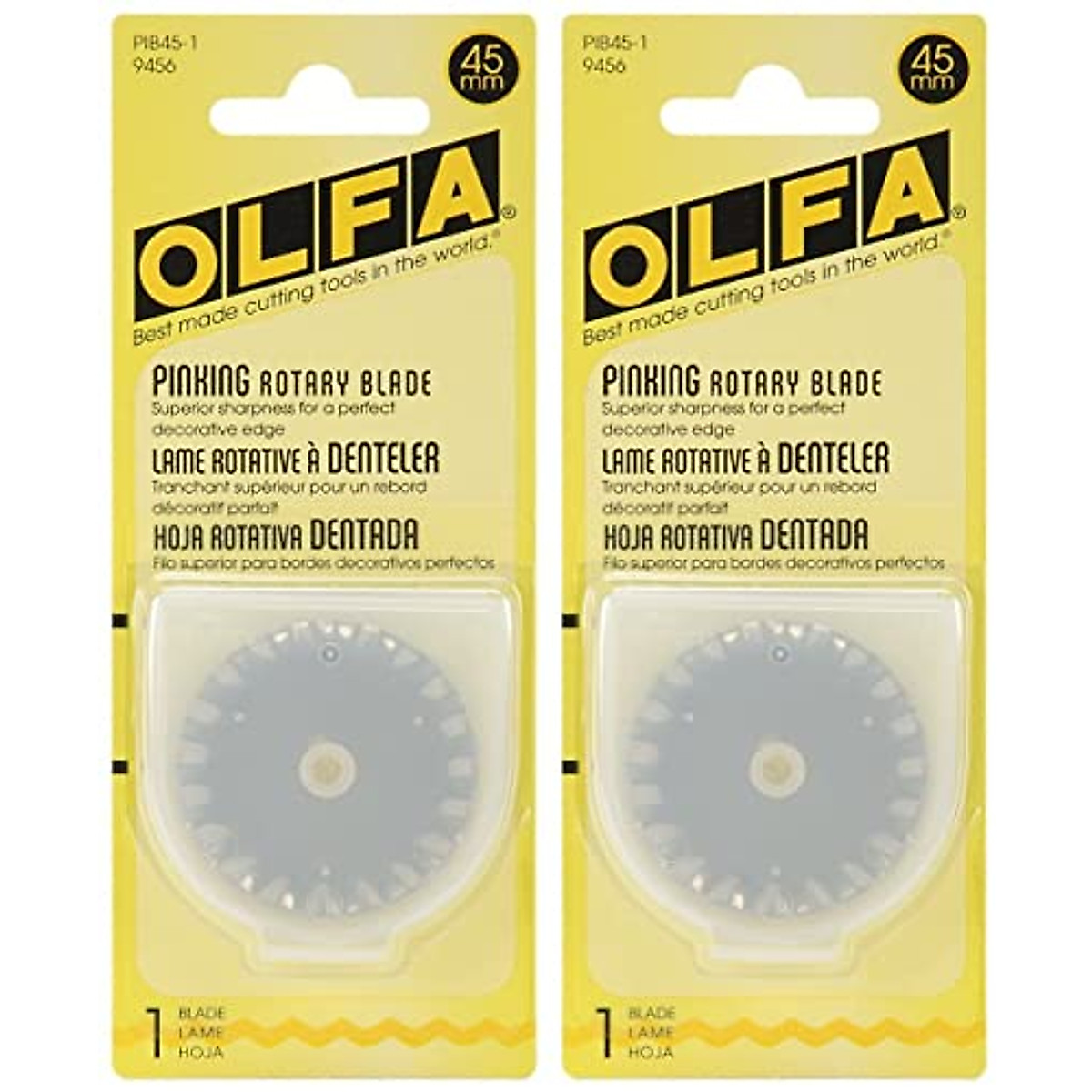 Olfa Rotary Blade Refill 45mm Pinking PIB45-1 (2-Pack)