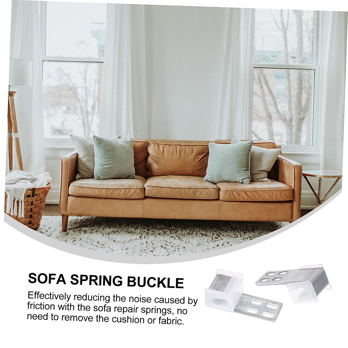 MERRYHAPY 20pcs Sofa Spring Clipped Button Couch Chair Thomasville Furniture Couch Support Couch Sagging Support Sofa Bed Chair Upholstery Repair Kit Sofa Couch Electric Wire Iron Household