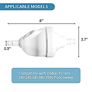 Backup Valve for Polaris Pool Cleaner - Replacement Polaris Zodiac G52 Upgraded Valve for Polaris 180 280 380 480 3900 Pool Sweep, Reverse Valve for Polaris Swimming Pool Vacuum Pool Cleaning Robot