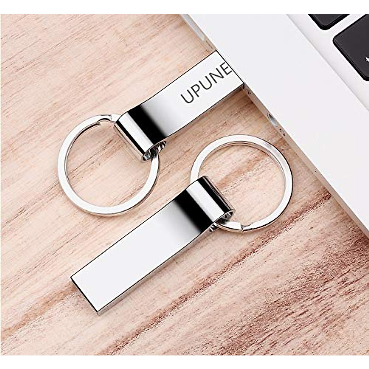 128G USB 3.0 Flash Drive, Metal Keychain Thumb Drive Memory Stick Built-in Waterproof.(128G)