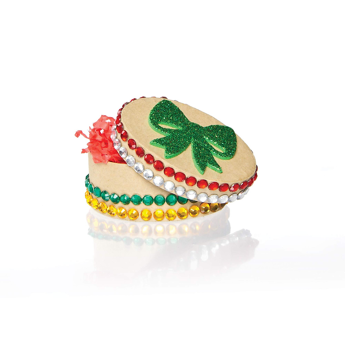 Baker Ross EF980 Festive Self Adhesive Gems - Pack of 900, Assorted Jewel Sticker Craft Embellishments for Kids Arts and Crafts Decorating