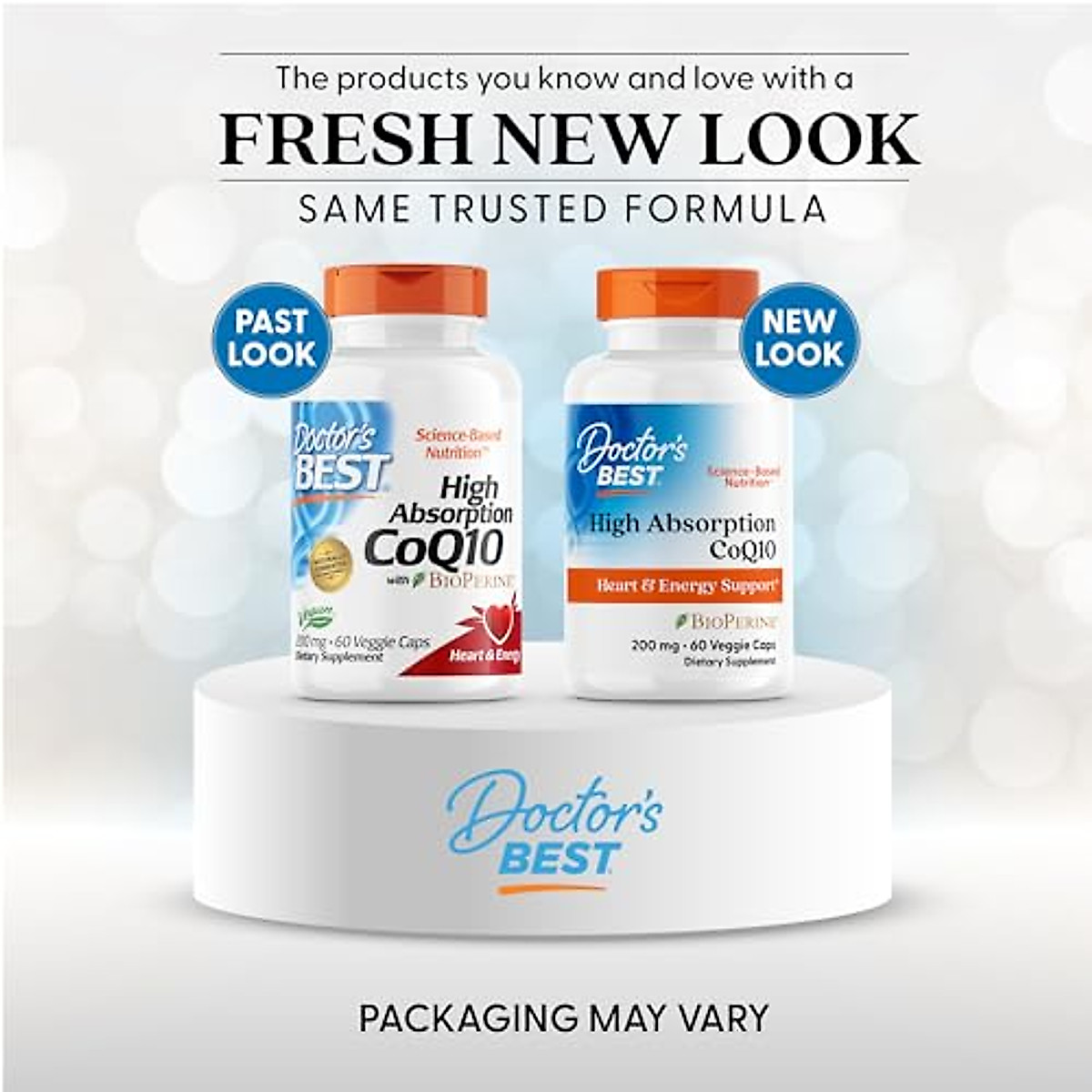 Doctors Best High Absorption CoQ10, Heart & Energy Support*, USP Verified, Naturally Fermented CoQ10, Non-GMO, Gluten Free, Soy Free, Vegan 60 Veggie Caps