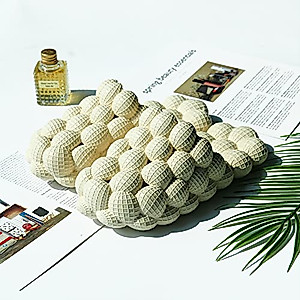 ADOENMER Funny Lychee Bubble Slippers Home Massage Sandals Bedroom Shower Slippers Beach Slides for Men Women Super Soft House Slippers Foot Massager Slippers (5-6, Beige, numeric_5)