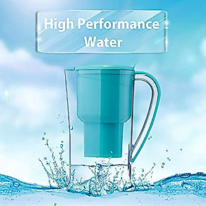 Alkanatur Alkaline Water Filter Pitcher removes Fluorides, Chlorine, Heavy Metals, impurities, etc., Alkaline, Ionized, Hydrogenated Water, high pH of 9.5, adds Magnesium - Most Certified Pitcher