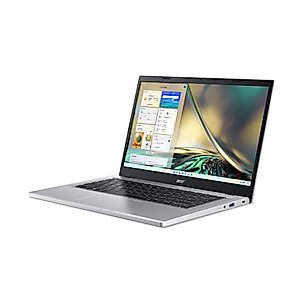 Acer Aspire 3 A314-23P-R3QA Slim Laptop | 14.0" Full HD IPS Display | AMD Ryzen 5 7520U Quad-Core Processor | AMD Radeon Graphics | 8GB LPDDR5 | 512GB NVMe SSD | Wi-Fi 6 | Windows 11 Home,Silver