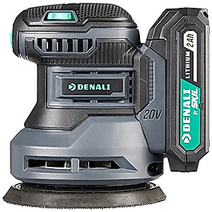 Amazon Brand - Denali by SKIL 20V Cordless Sander Kit with 2.0Ah Lithium Battery and 2.4A Charger