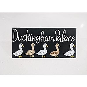SIGNCHAT Duck House Sign Chalkboard Lakehouse Duck Coop Metal Sign 8x12 inches