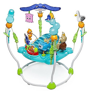 Bright Starts Disney Baby Finding Nemo Sea of Activities Baby Activity Center Jumper with Interactive Toys, Lights, Songs & Sounds, 6-12 Months (Blue)