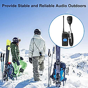 SAMCOM 2 Way Radios Walkie Talkies Long Range, Walkie Talkies with Speaker Mic, 5W High Power Two Way Radios, Manufacturing, Industrial, Worksite(4 Pack)