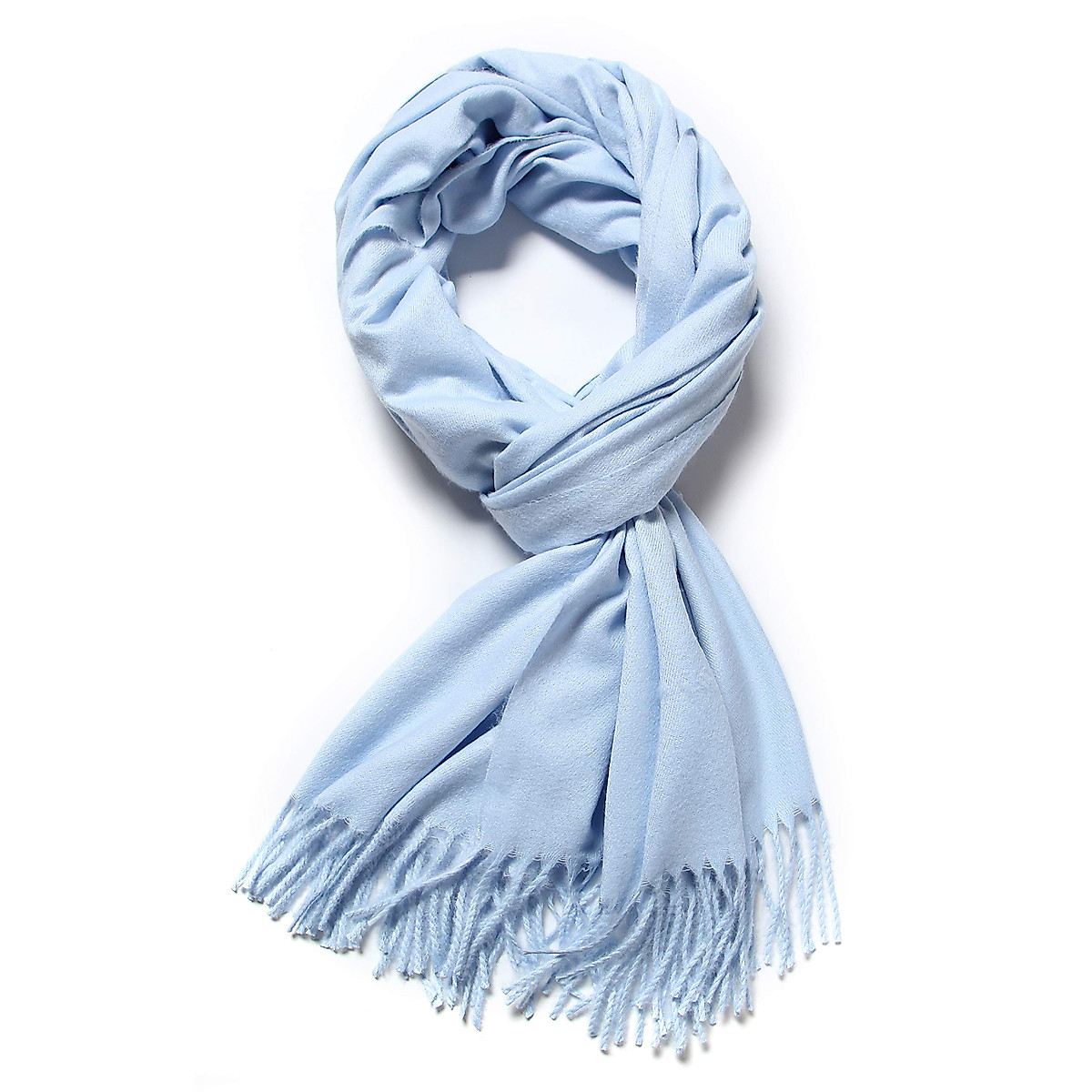 Cindy & Wendy Large Soft Cashmere Silky Pashmina Solid Shawl Wrap Scarf for Women