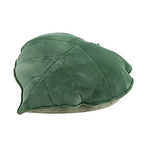 YILANLAN Fun Leaf Pillow Plush Floor Pillow Simulation Office Cushion Chair Sofa car Pillow Simple Room Decoration Pillow (50cm*50cm, Green)