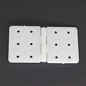 Hobbypark 16x28 mm 0.63" x1.1'' Pinned Nylon Hinges RC Airplane Plane Parts Replacement (Pack of 20)