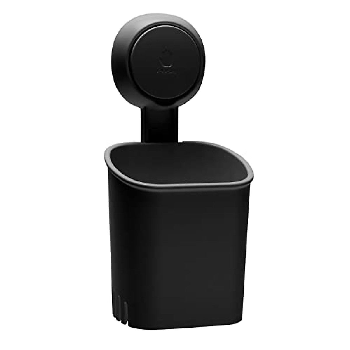 Bath Bliss Power Lock Gel-Suction Toothbrush Holder | Suction Mount | Bathroom Mirror or Wall Hang | No Tools Required | Toothpaste | Razor | Easy Release | Matte Black