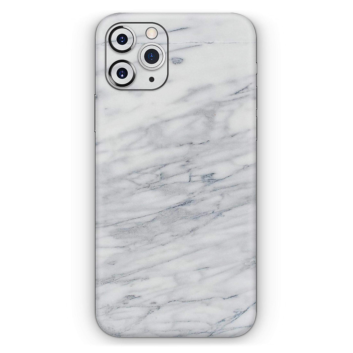 Design Skinz White & Grey Marble Surface V2 - DesignSkinz Protective Vinyl Decal Wrap Skin Cover Compatible with The Apple iPhone 11 Pro (Full-Body, Screen Trim & Back Glass Skin)