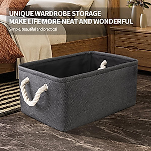 SAMORADREA Storage Basket Bins 9 Pack Decorative Baskets Bulk Storage Baskets Cubes Containers with 2/Handles for Clothes Storage, Books, Home, Office, Garage, Bedroom, (Black/Pink/Brown)