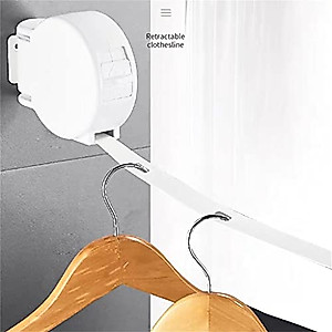 N/A Black/White Clothesline Dryer Laundry Holder Retractable Belt Wall Mounted Drying Racks Hidden Hanger ( Color : D , Size : 1 )