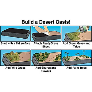 Woodland Scenics SP4112 Scene-A-Rama Desert Oasis Diorama Kit, Multicolor
