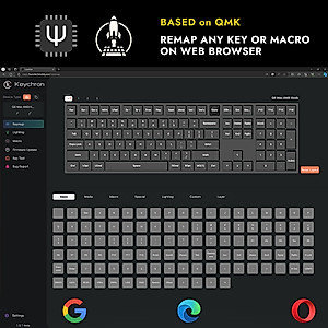 Keychron Q6 Max QMK/LAUNCHER Wireless Bluetooth/2.4 GHz/USB-C Wired Custom Mechanical Keyboard, Full Size Programmable Knob RGB Backlit Hot-Swappable Gateron Brown Switch for Mac Windows Linux - White