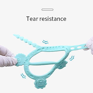 ANGELBB Teething Wristband 3-12 Months,Stimulating Teeths Toys for Infant,Avoid Scratching,Adjustable,Never Drop from Hand (Pink)