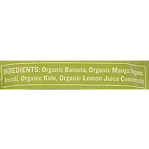 Pumpkin Tree Peter Rabbit Organics, Banana, Mango, and Kale, 4 Squeeze Pouch, Mango, Broccoli & Kale, 4.4 Ounce (Pack of 10)
