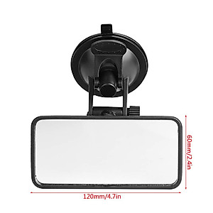 Baby Car Mirror, Adjustable Car Interior Baby Rear View Mirror Kids Monitor Glass for Safety Seat with Suction