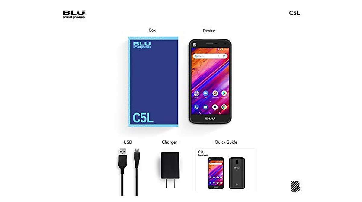 BLU C5L Android Phone – Unlocked 5'' Display & 16GB Storage