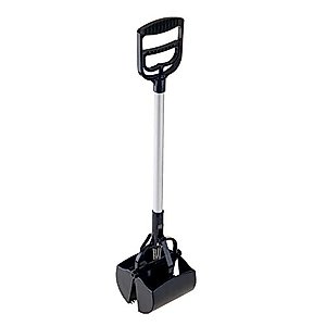 PETMAKER Pooper Scooper Disposal System Jaw Clamp for Large and Small Dogs with Long Handle for Sanitary One Handed Use on Grass and Concrete