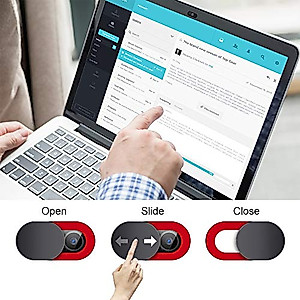 Camera Cover, Webcam Cover Slide, Ultra-Thin Tablet Camera Cover Compatible for Laptop Desktops, PC, Tablet,MacBook, iPhone, Cell Phone and More Accessories -Protect Your Privacy Security (3-Pack)
