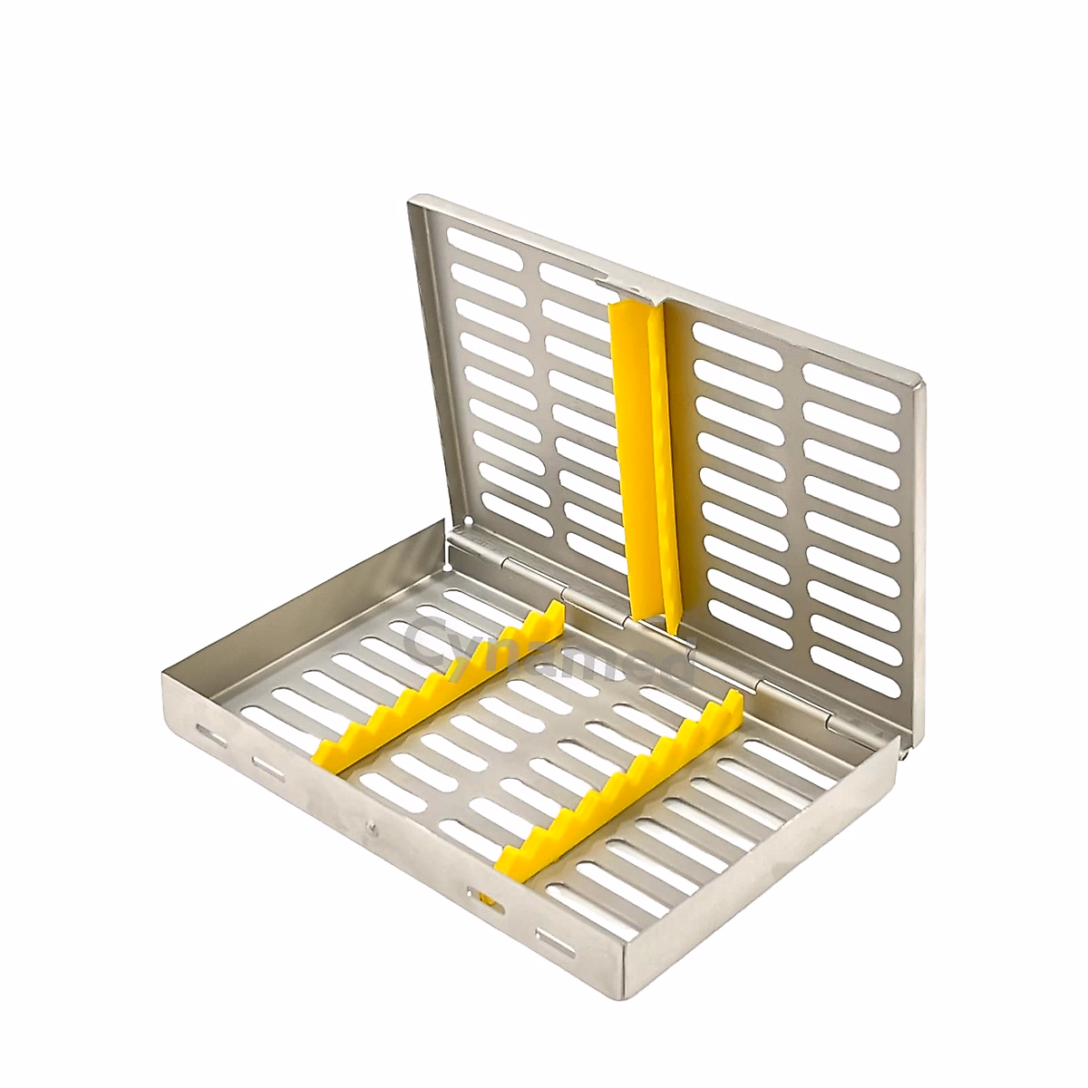 Cynamed Premium German Dental Autoclave Sterilization Cassettes Box Rack for 10 Instruments Branded