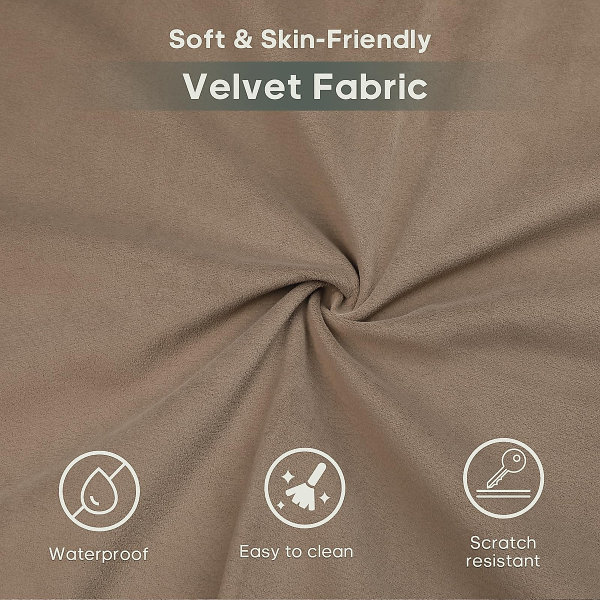 LLappuil Modular Sectional Sofa with Storage Oversized U Shaped Couch with Reversible Chaise Velvet Waterproof Anti-Scratch Sofas for Living Room 9 Seats with 2 Ottomans Grey Brown