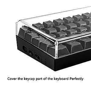 Geekria Premium Acrylic Keyboard Dust Cover for 60% Compact 61 Keys Keyboard Compatible with Razer Huntsman Mini 60% Gaming, RK Royal KLUDGE RK61 Keyboard.