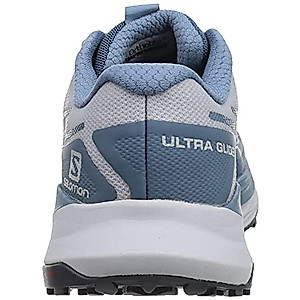 Salomon Women's Ultra Glide Trail Running Shoes for Women, Ebony/Blue/Grey, 9