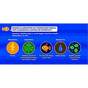 Marineland 32996 LED Aquarium Light, Natural Shimmering Light,Glass