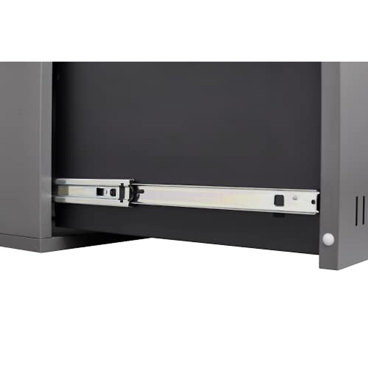 Aybihous3 File Cabinet with Digital Lock, Stainless Steel Full Metal Lateral File Cabinet,Heavy Duty Metal Storage Printer Stand for Home and Office (Black 1 Drawer)