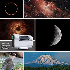 DWARFLAB Dwarf II Smart Digital Telescope - Portable, Ultralight, and Packed with Advanced Features for Astronomy Star Parties, Birding, for Adults and Kids, Beginners and Advanced Players (Deluxe)