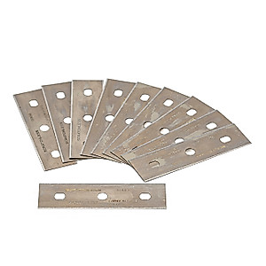 Glass Polish 3 inch (75mm) Pack of 10 Carbon Steel Blades, Double-Edged Blades for our SCRATCHLESS Glass Scraper