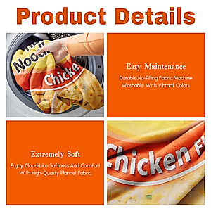 Todeyya Ramen Chicken Blanket Ramen Blanket Just a Girl Who Loves Ramen Blanket Flannel Fleece Throw Air Conditioning Quilt Lightweight Cozy Plush Blanket for Sofa M 60"X50" for Teens